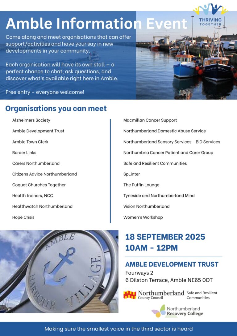 Amble Information Event - Amble Town Council